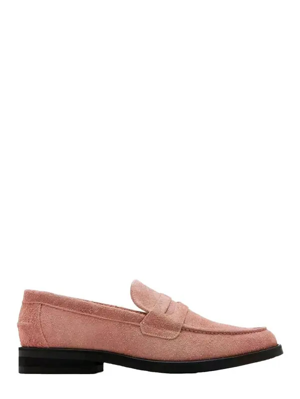 DUKE + DEXTER Suede Loafers - Pink