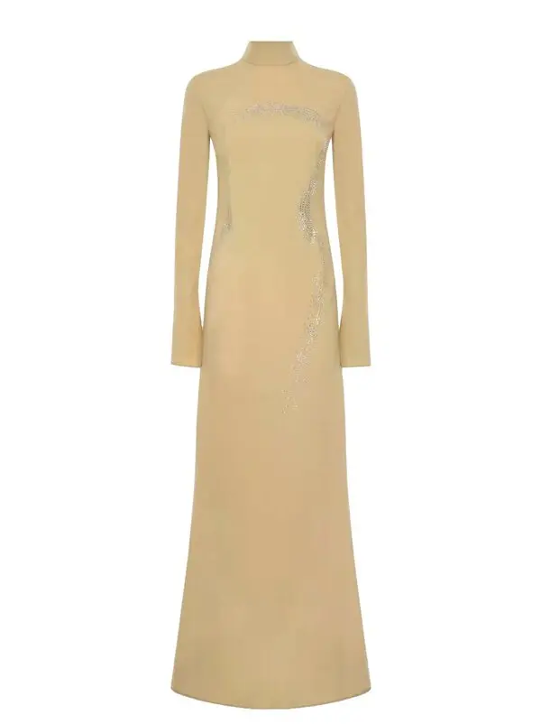 TALLER MARMO Ziegfeld Embellished Maxi Dress - Neutrals