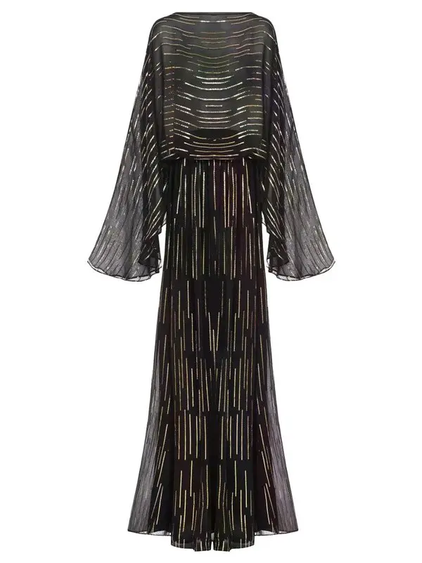 TALLER MARMO Tribeca Striped Maxi Dress - Black
