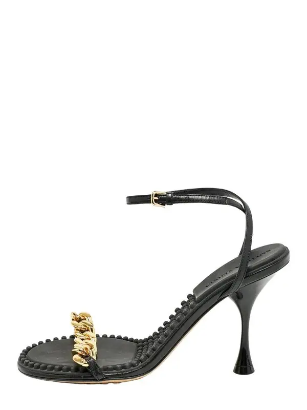 Bottega Veneta Dot Chain Sandals - Black