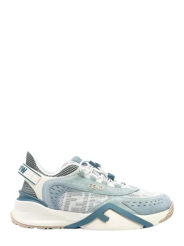 Fendi Lace-up Low Top Sneakers - Blue