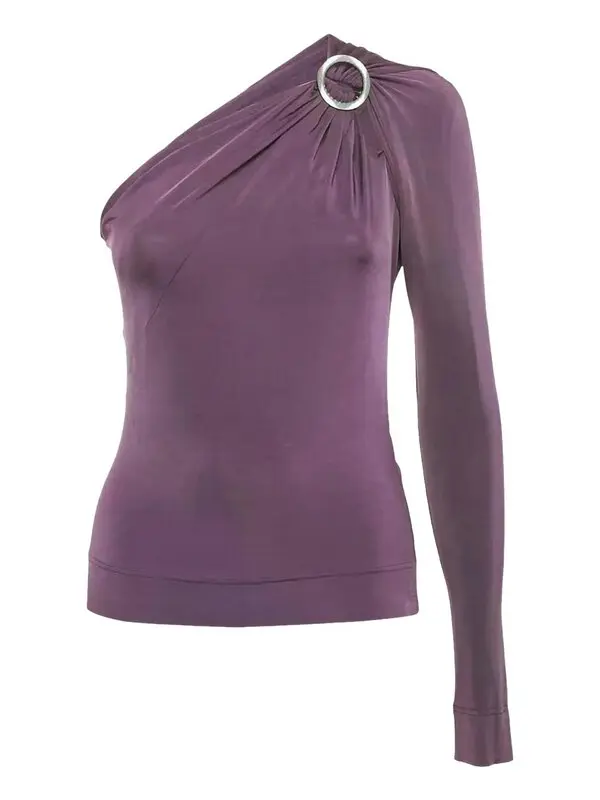 Just Cavalli Asymmetric Neckline Blouse - Purple