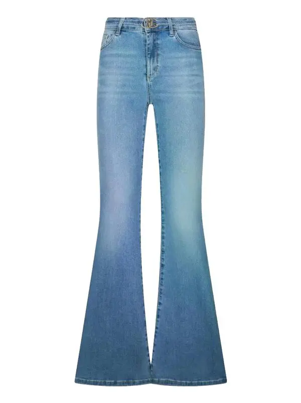 Liu Jo Belted Flared Jeans - Blue
