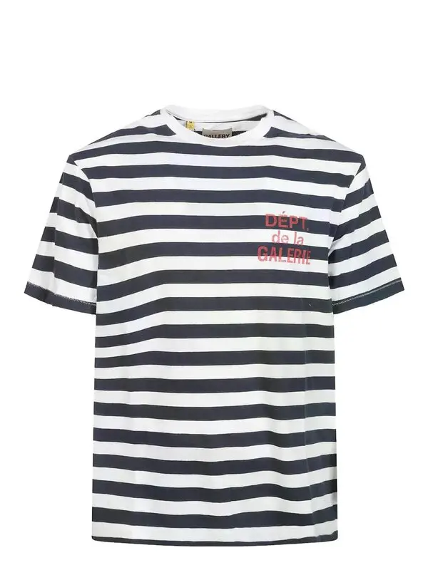 GALLERY DEPT. Striped Crew-neck T-shirt - White