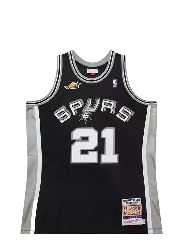 Mitchell & Ness X Nba San Antonio Spurs 2000 Tim Duncan Jersey - Black