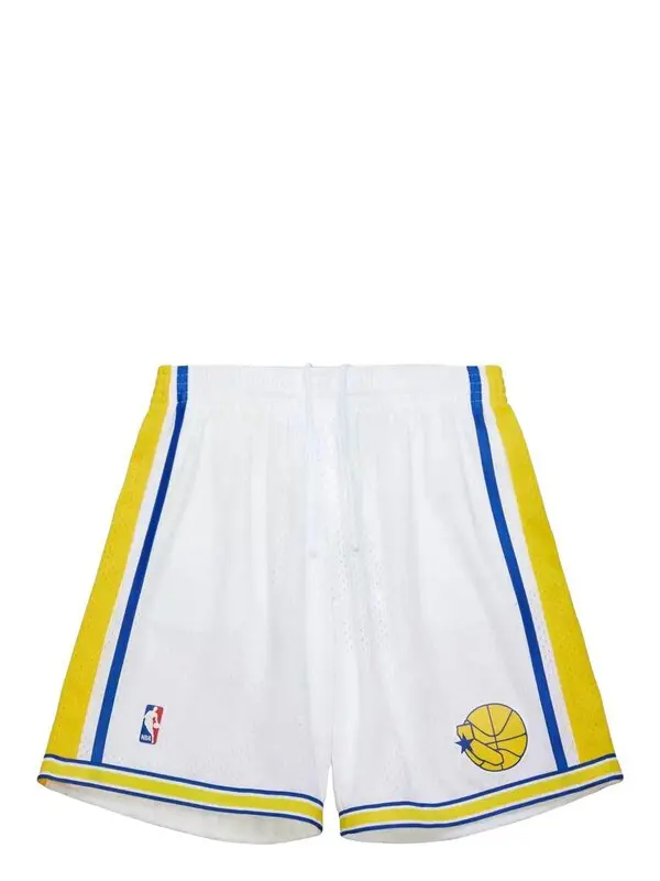 Mitchell & Ness Nba Warriors 1990 Shorts - White