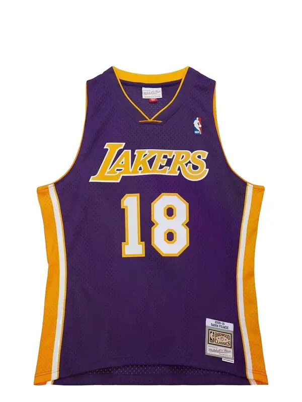 Mitchell & Ness X Nba Los Angeles Lakers Sasha Vujacic 2009-10 Jersey - Purple