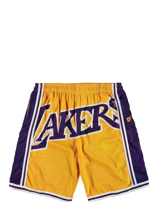 Mitchell & Ness Nba Lakers Shorts - Yellow