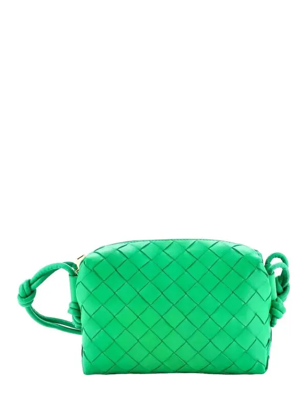 Bottega Veneta Loop Intrecciato Nappa Mini Crossbody Bag - Green