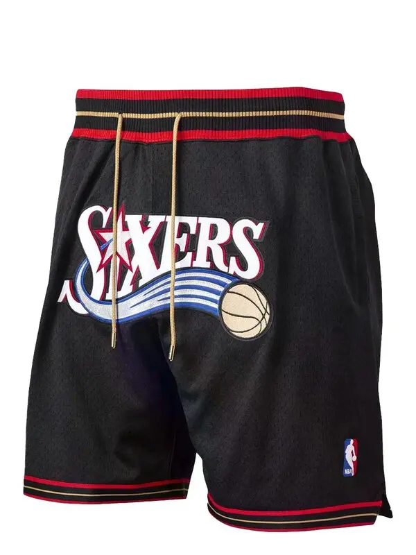 Mitchell & Ness X Just Don Nba Hardwood Classics 76ers Shorts - Black