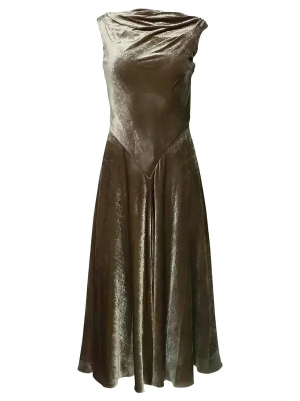 Altuzarra Drina Cowl-neck Maxi Dress - Brown