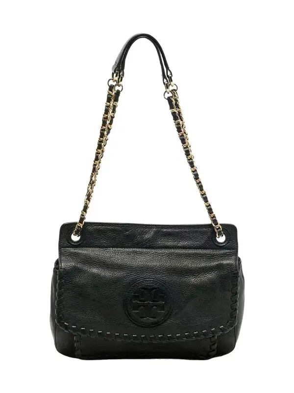 Tory Burch Chelsea Leather Shoulder Bag - Black