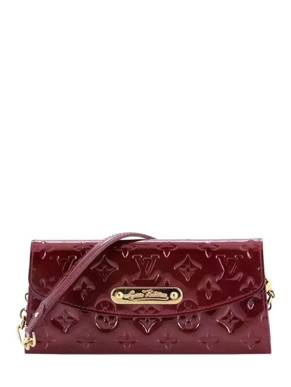 LOUIS VUITTON Sunset Boulevard Monogram Vernis Clutch - Red