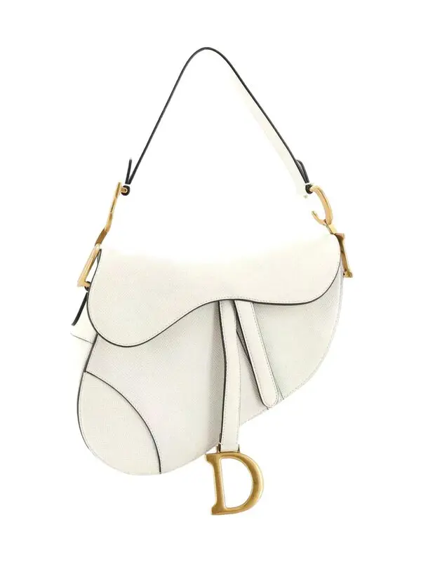 Dior Saddle Handbag Leather Medium - White