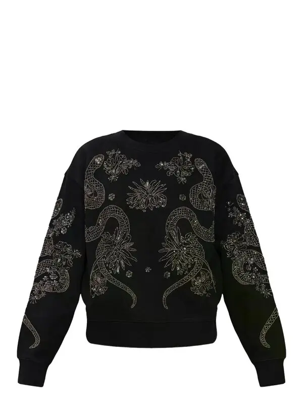ALLSAINTS Cecile Embellished Sweater - Black