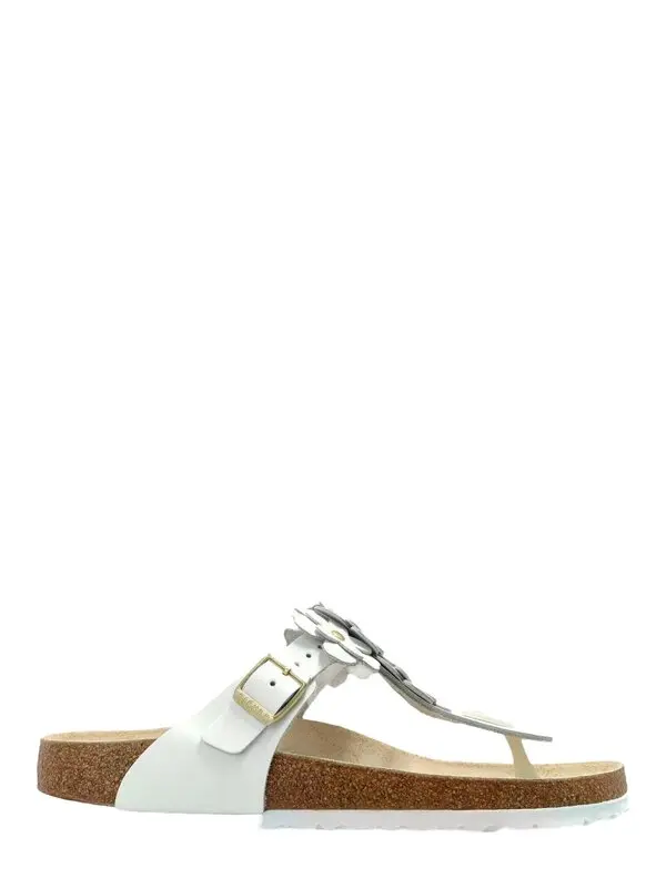 BIRKENSTOCK Gizeh Flower-embellished Sandals - White