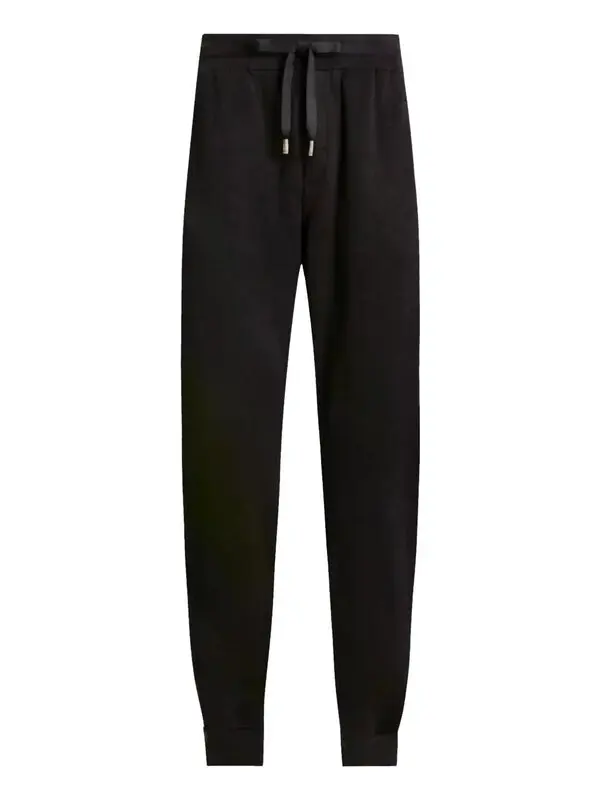 Dolce & Gabbana Drawstring Logo Trousers - Black