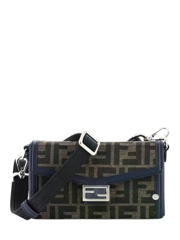 Fendi Baguette Soft Trunk Phone Pouch - Brown