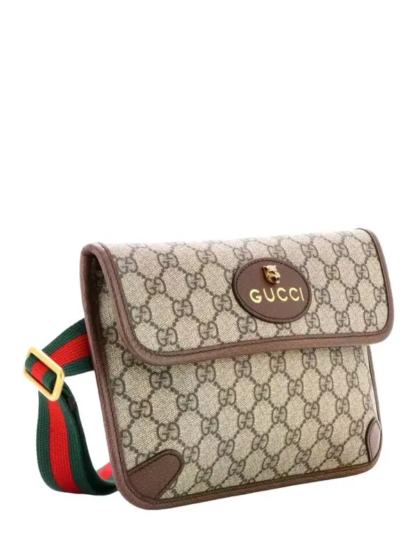 Gucci Neo Vintage Gg Coated Canvas Belt Bag - Brown