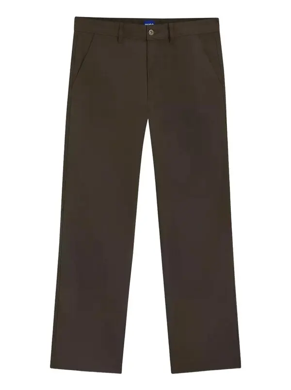 Hugo Straight Leg Trousers - Brown