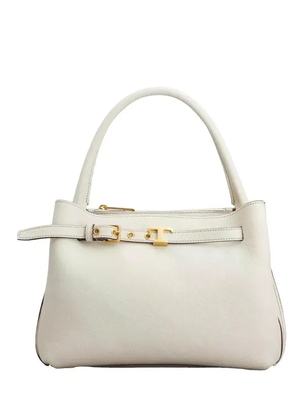 TOD'S Mini Tim Buckle Tote - Neutrals