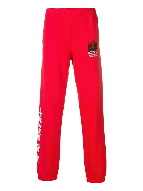 Off-White Monalisa Track Pants - Red