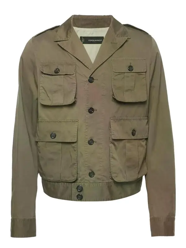 Dsquared2 Flap-pockets Cotton Jacket - Green