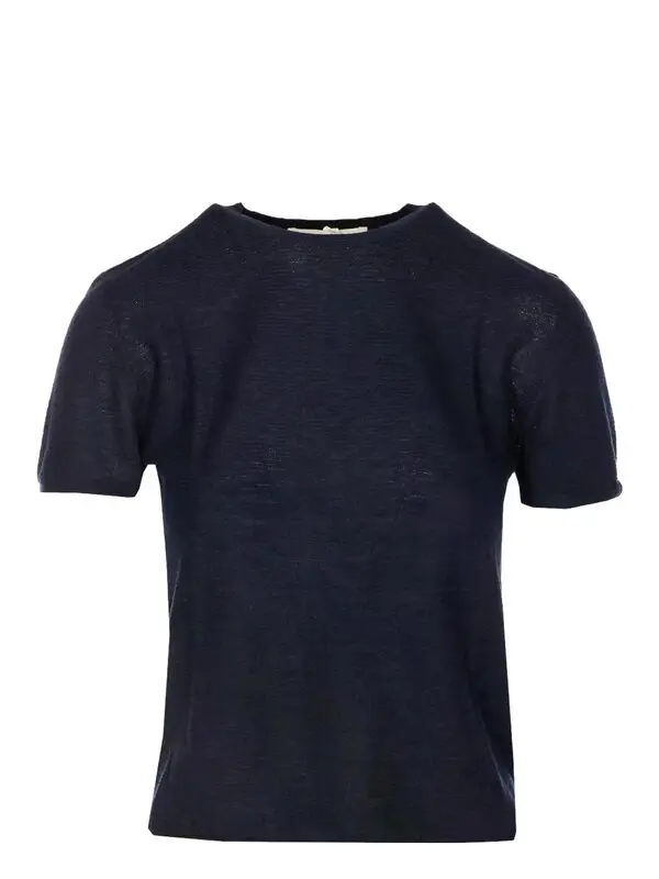 LISA YANG Ira Crew-neck Short-sleeve T-shirt - Blue