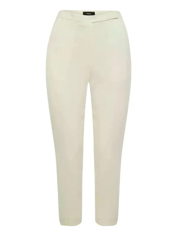 Theory Crepe Trousers - Neutrals