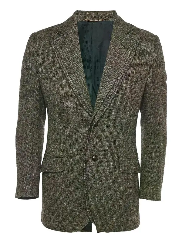 Dolce & Gabbana Patterned Single-breasted Blazer - Brown