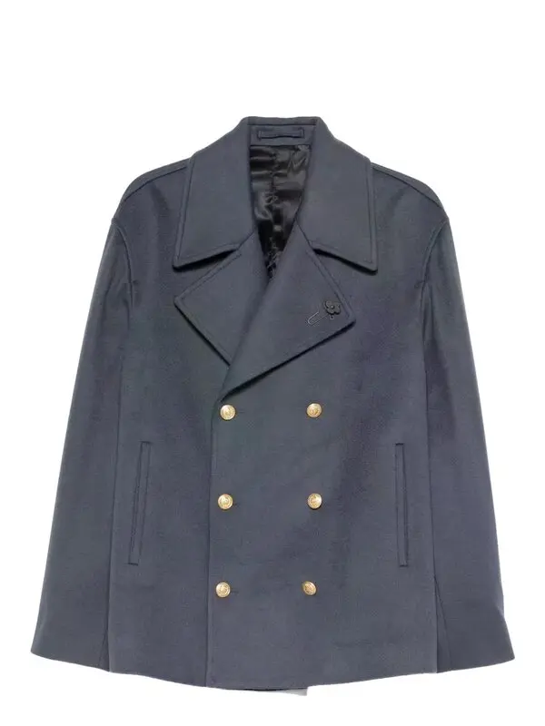LARDINI Double-breasted Coat - Blue