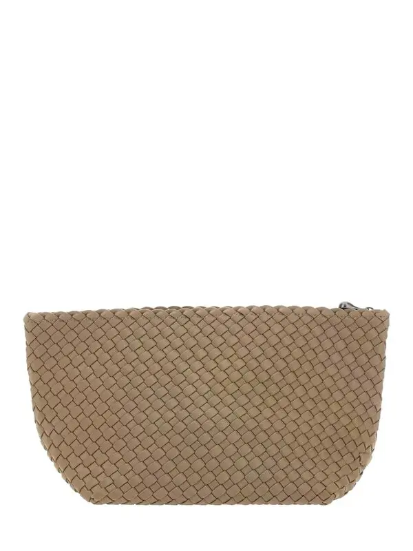NAGHEDI Woven Clutch - Neutrals