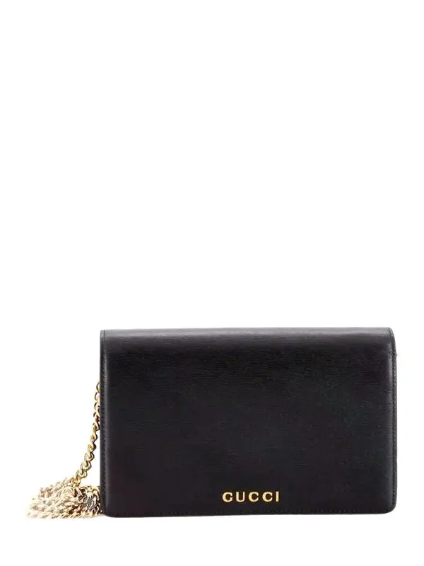 Gucci Gg Marmont Chain Wallet - Black