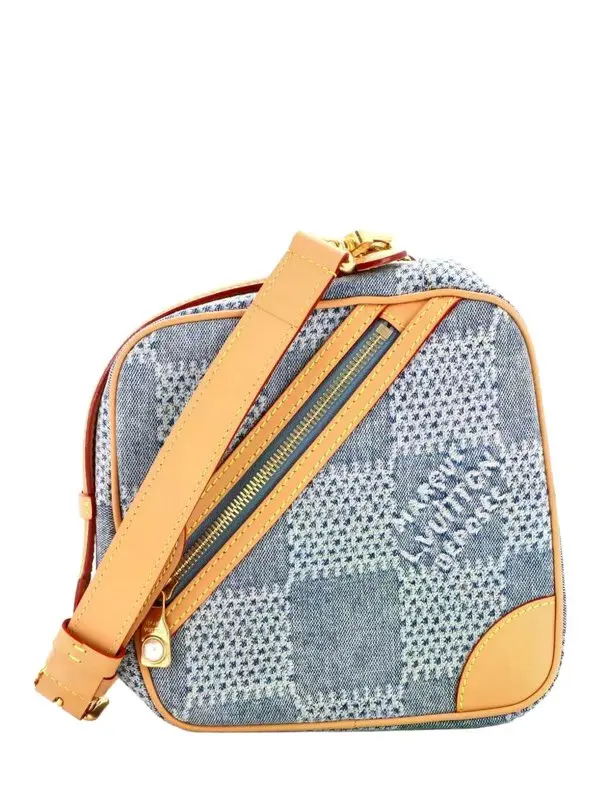 LOUIS VUITTON Chess Messenger Damier 3d Denim Crossbody Bag - Blue
