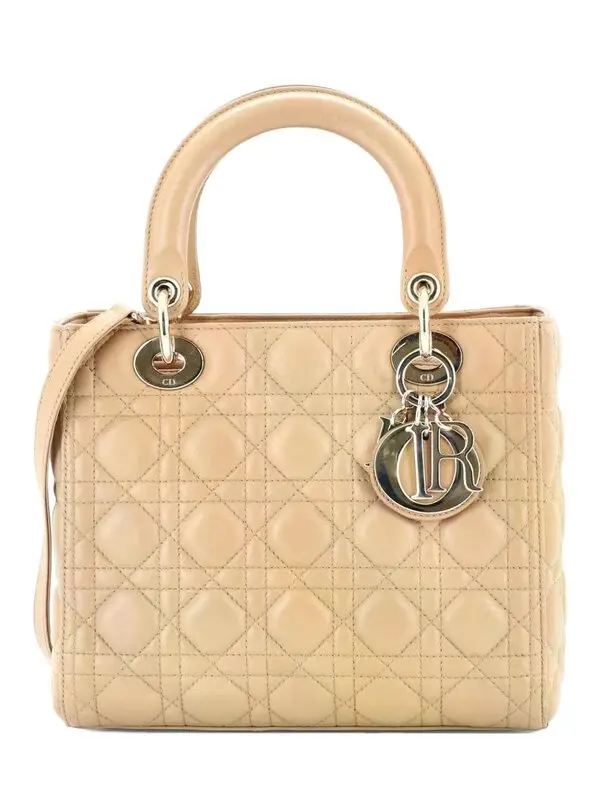 Dior Lady Medium Satchel - Neutrals