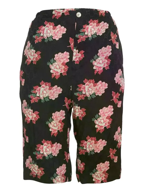 Gucci Floral Silk Shorts - Black