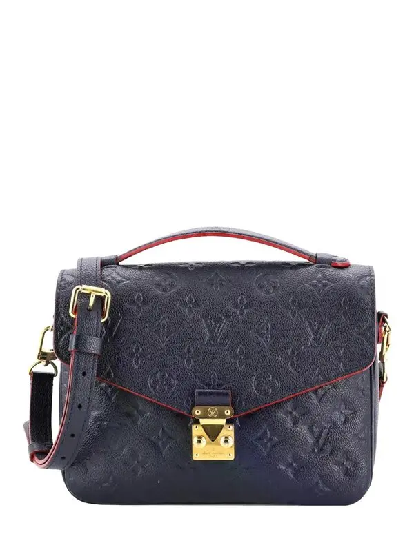 LOUIS VUITTON Pochette Metis Monogram Empreinte Leather - Blue