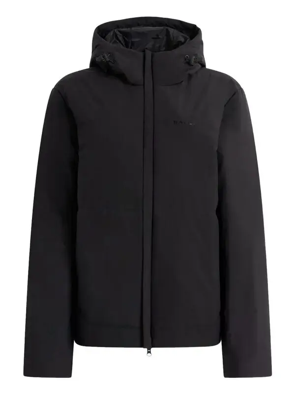 Bally Hooded Logo-print Jacket - Black