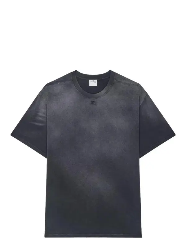 COURREGES Logo T-shirt - Black