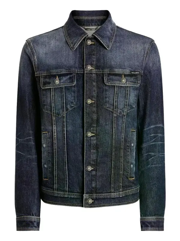 Dolce & Gabbana Button-fastening Jacket - Blue