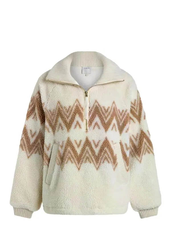 Varley Half-zip Sherpa Sweater - Neutrals