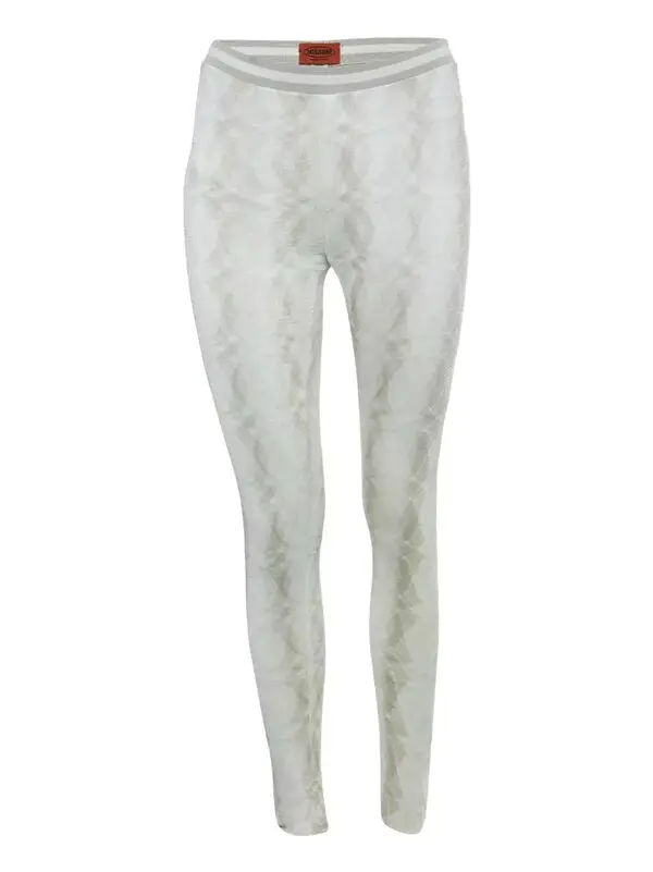 Missoni Patterned Rib-knit Trousers - White