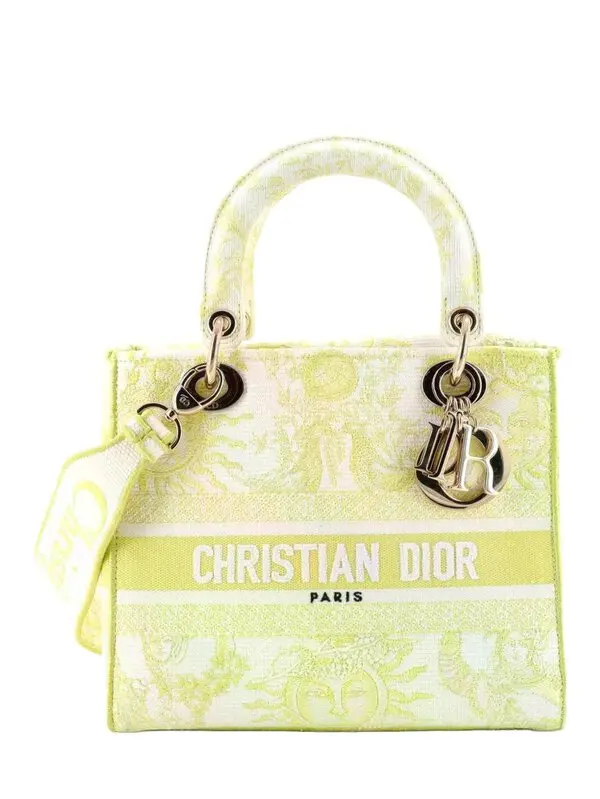 Dior Lady D-lite Medium Satchel - Yellow
