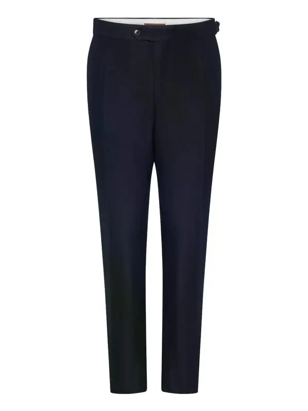 FRANZESE COLLECTION Dart Trousers With Double-waistband - Blue