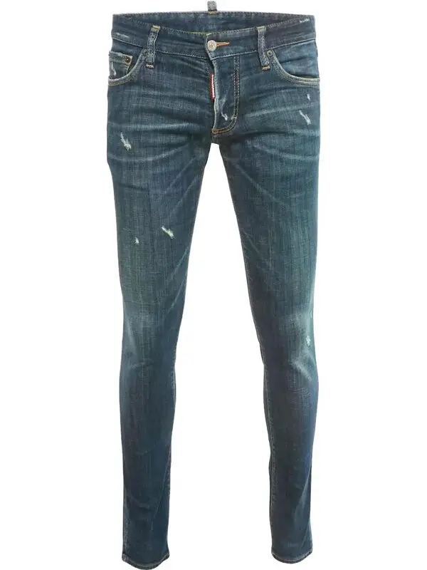 Dsquared2 Distressed Slim-fit Jeans - Blue