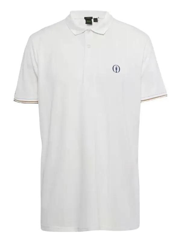 BOSS Piqué Polo Shirt - White