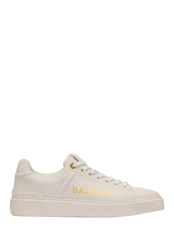Balmain B-court Lace-up Sneakers - White