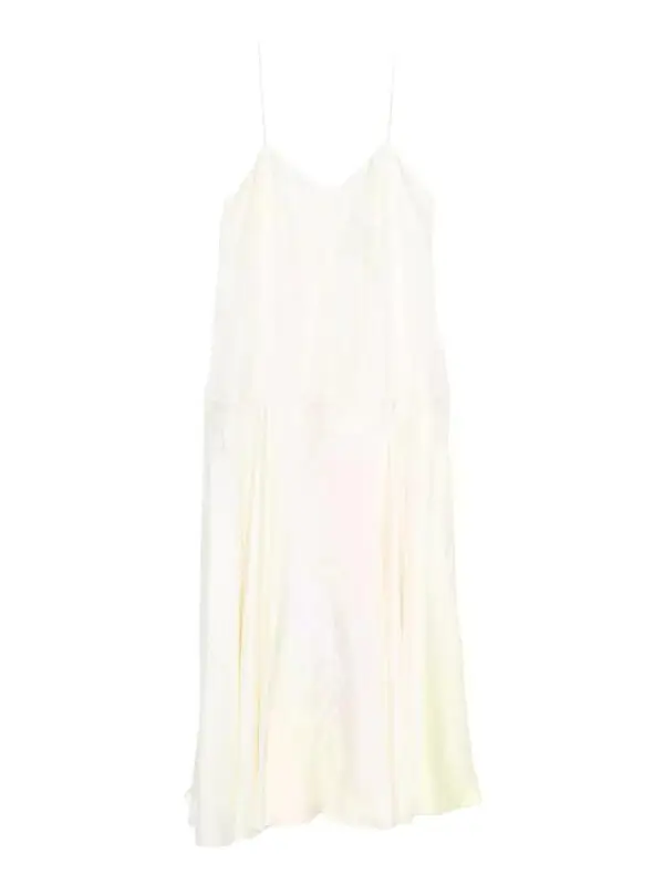 ST. AGNI Silk Twill Slip Dress - White