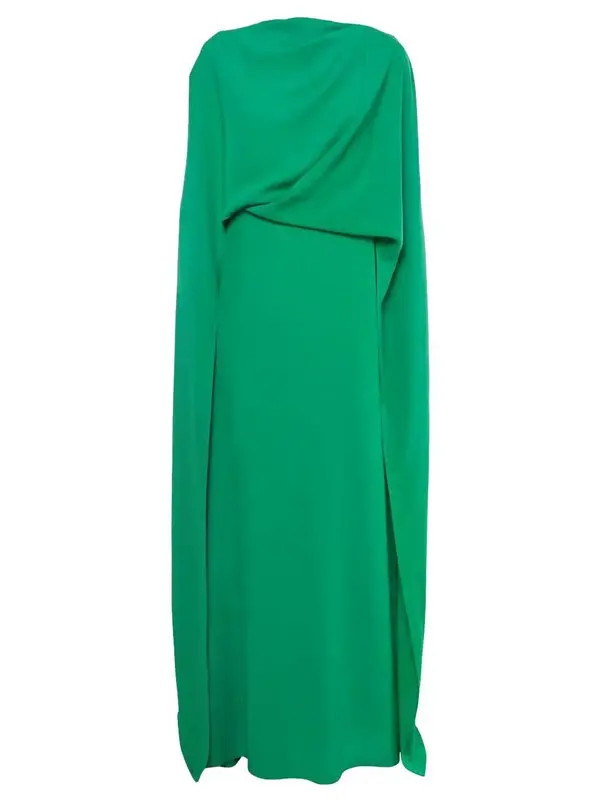 GEMY MAALOUF Draped Maxi Dress - Green