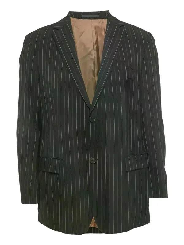 BOSS Pinstripe Single-breasted Blazer - Brown